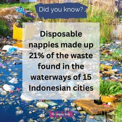 Disposable Nappy Waste In Indonesian Waterways - Nappy Lady