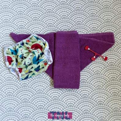 Bat Fold - Terry Square Fold By The Nappy Lady