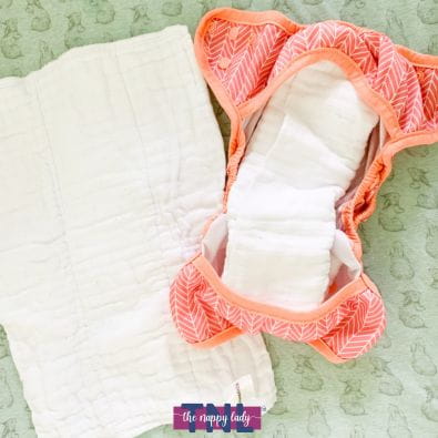 Folding Prefold Reusable Nappies by The Nappy Lady