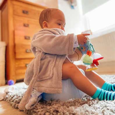 Introducing a potty at an early age - The Nappy Lady