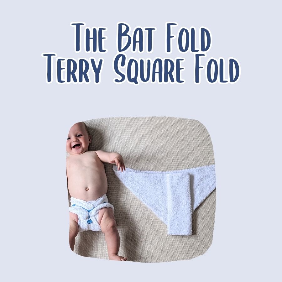 Bat Fold - Terry Square Fold By The Nappy Lady