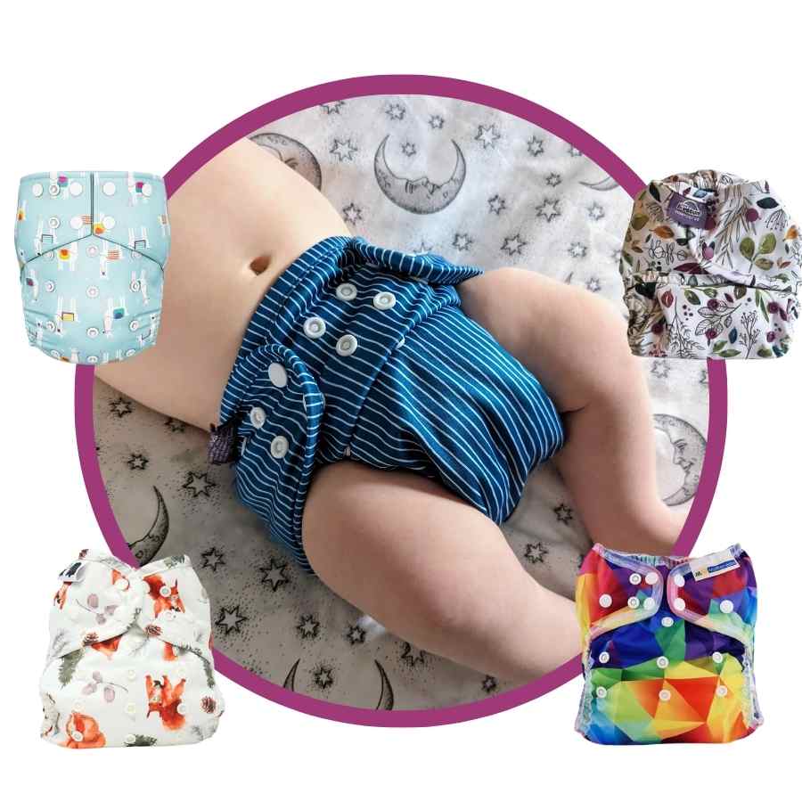 All In One Reusable Nappies - The Nappy Library - Nappy Lady