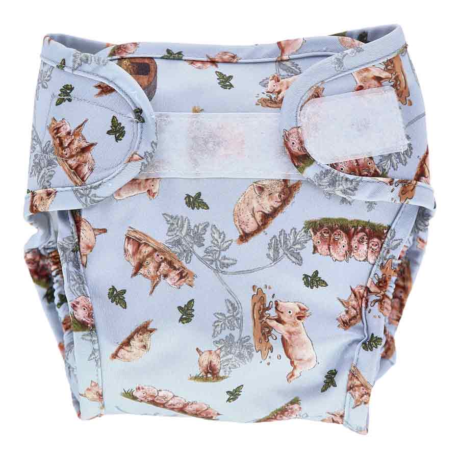 Little Lamb Waterproof Nappy Wraps - The Nappy Lady