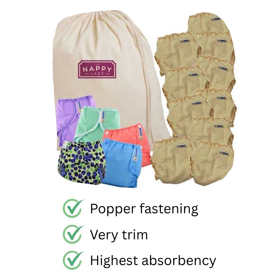 Cotton Sandys Newborn Hire Kit - Nappy Lady Nappy Library