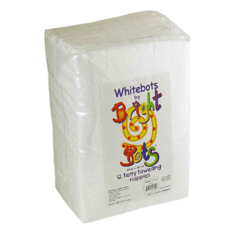 Traditional Terry Square Nappies by Whitebots: Nappy Lady