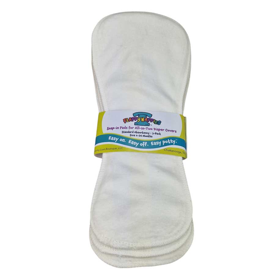 Flappy Nappies All In Two Snap In Pads For EC: Nappy Lady