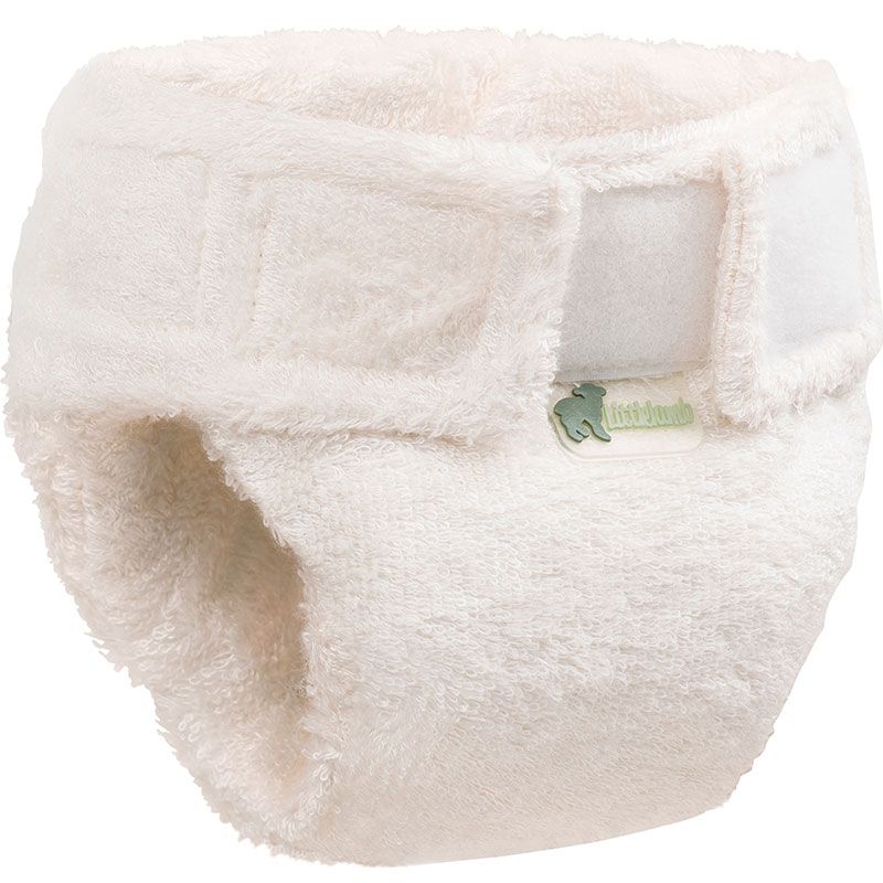 Little Lamb Bamboo Nappies Velcro Fastening - The Nappy Lady