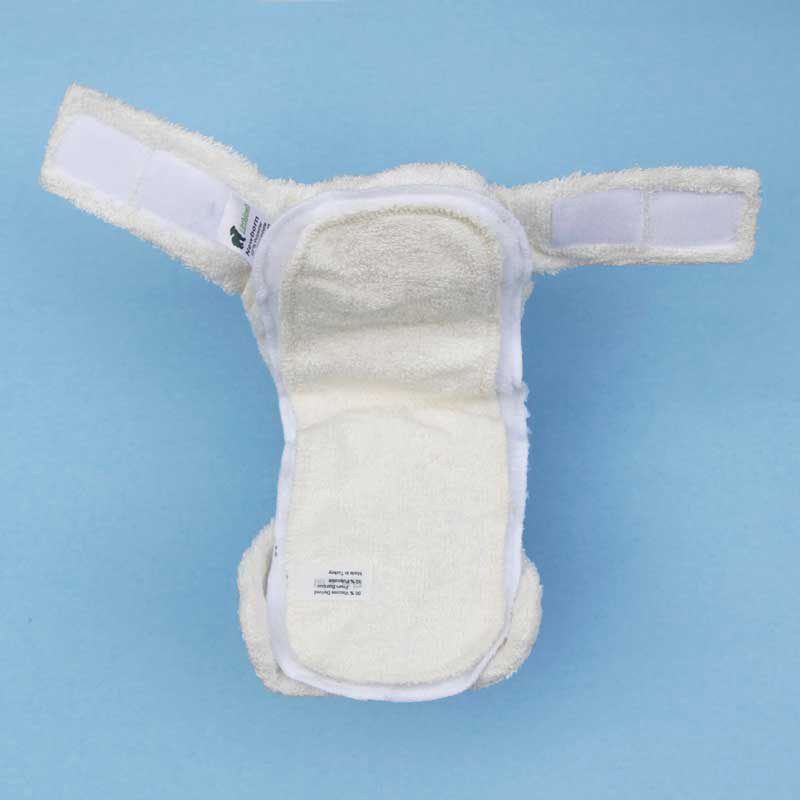 Little Lamb Fitted Bamboo NEWBORN Nappy - Nappy Lady