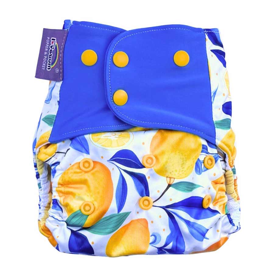Little Lovebum Popper & Pocket | All In Two & Pocket Nappy