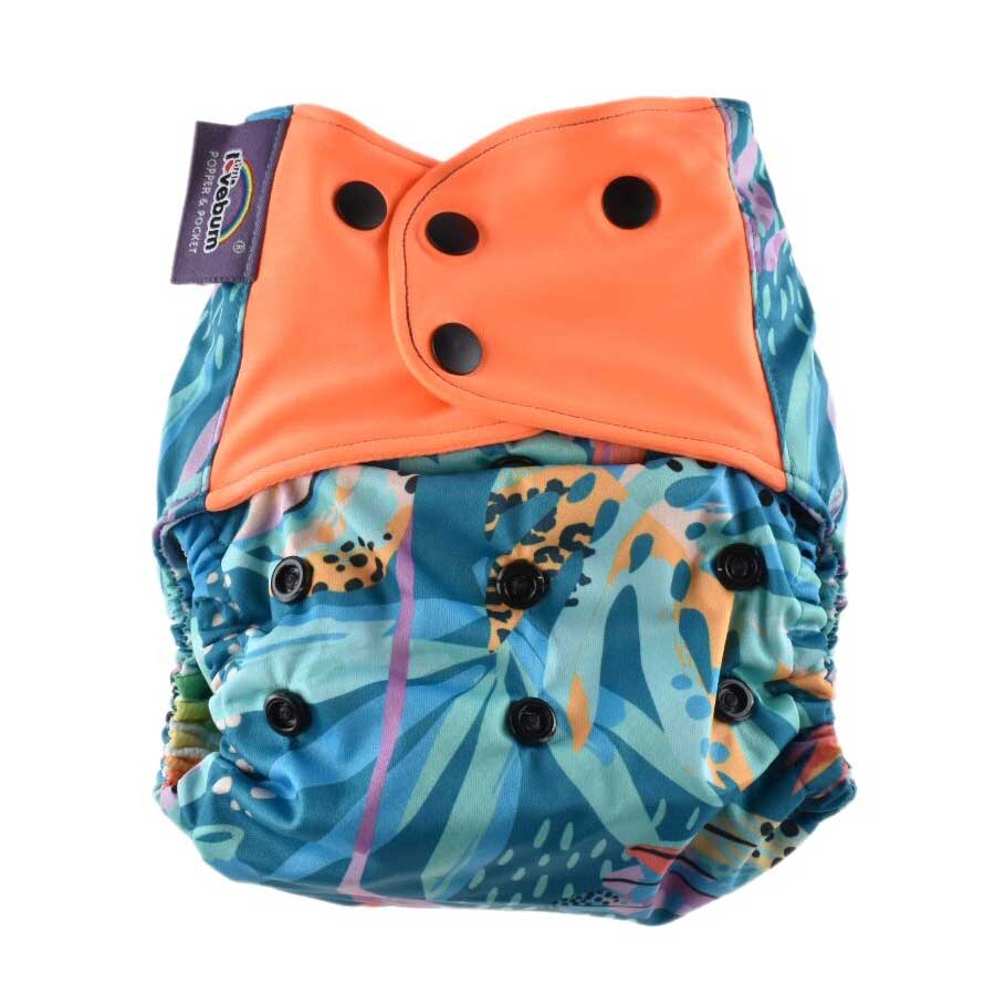 Little Lovebum Popper & Pocket | All In Two & Pocket Nappy