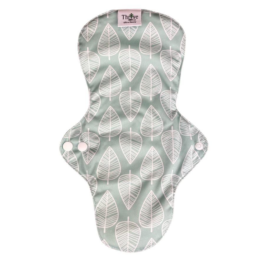 Seaweed Topped ULTRA Heavy Reusable Menstrual Pads - Nappy Lady