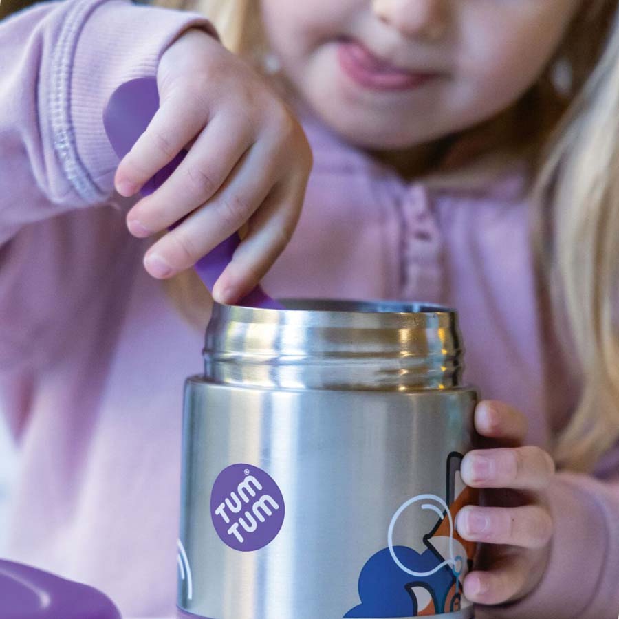 Tum Tum Thermos Flask With Magnetic Spork- The Nappy Lady