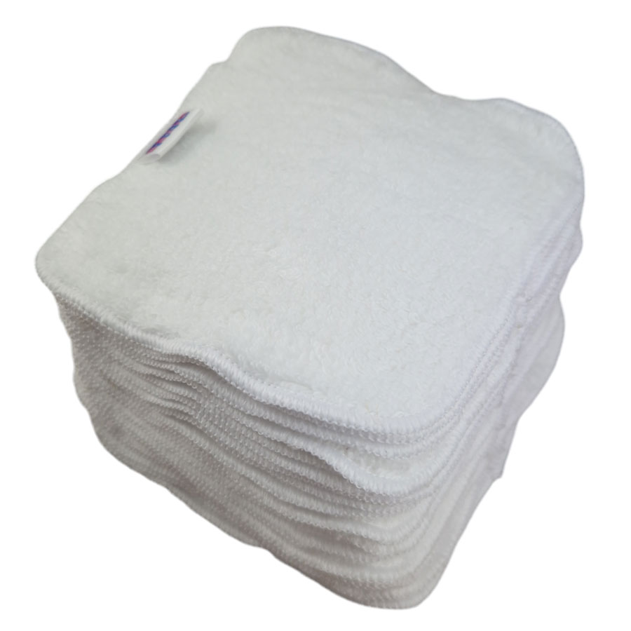 Classic Soft Reusable Baby Wipes Pack 20 by The Nappy Lady