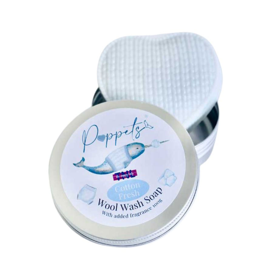 Poppets Wool Wash Soap For Wool Covers - The Nappy Lady