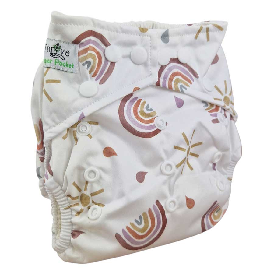 Poplar One Size Pocket Nappies By Thrive - The Nappy Lady