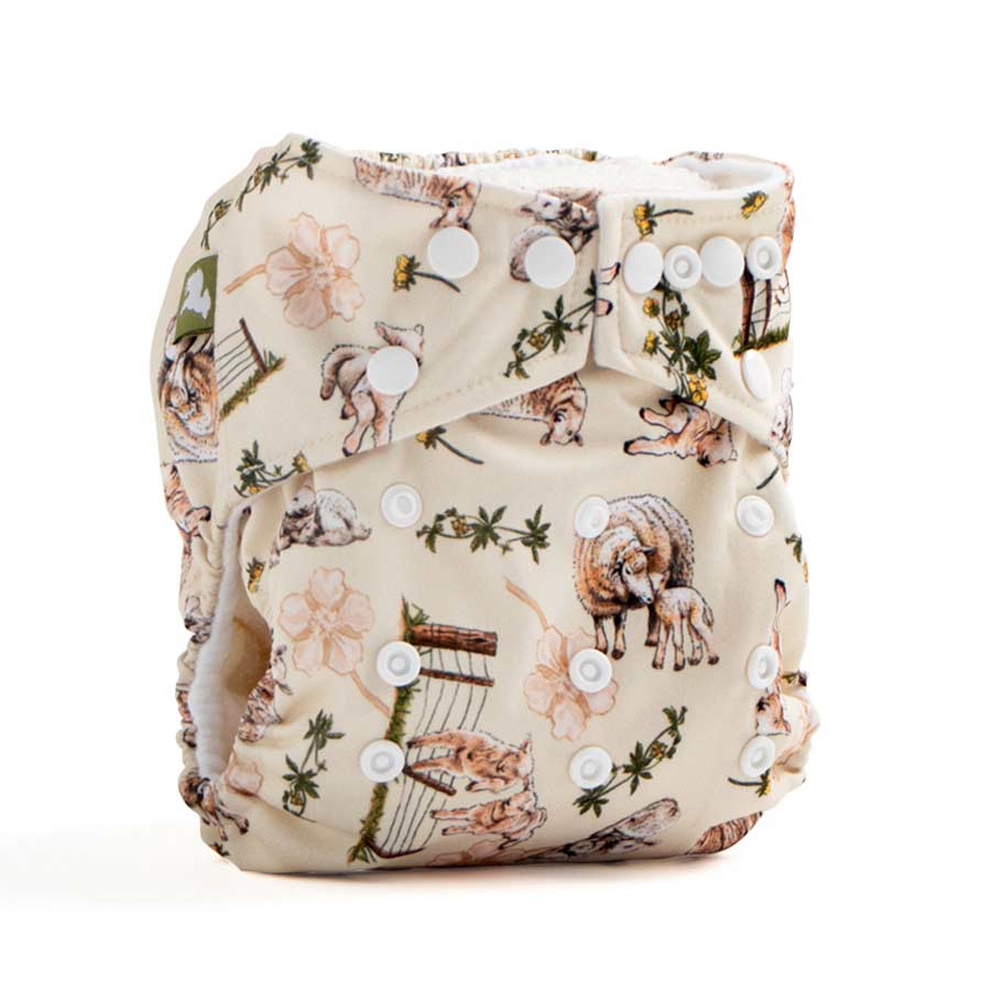 Little Lamb Onesize (LLOS) Nappy - The Nappy Lady