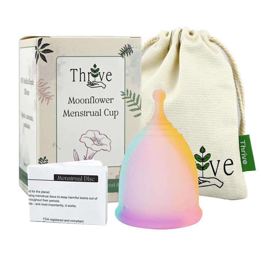 Moonflower Menstrual Cup By Thrive - The Nappy Lady