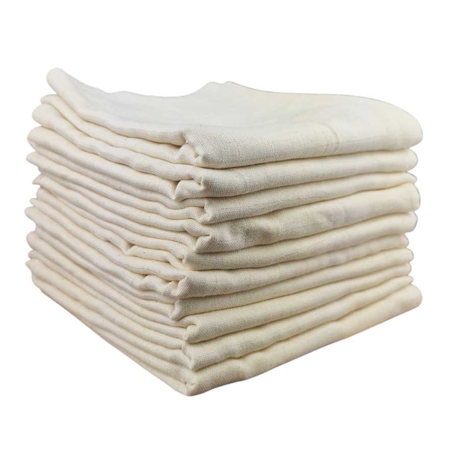 Thrive Organic Cotton Muslins: Large 80x80cm - The Nappy Lady