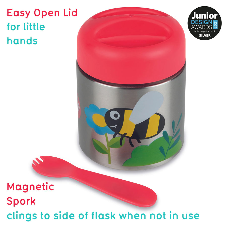 Tum Tum Thermos Flask With Magnetic Spork- The Nappy Lady